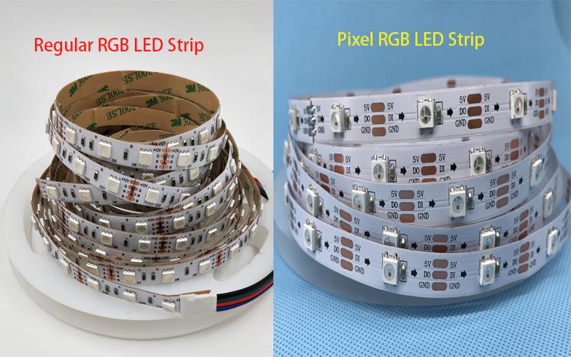 Pixel LED strip and regular RGB LED strip difference - Pixel LED Blog ...