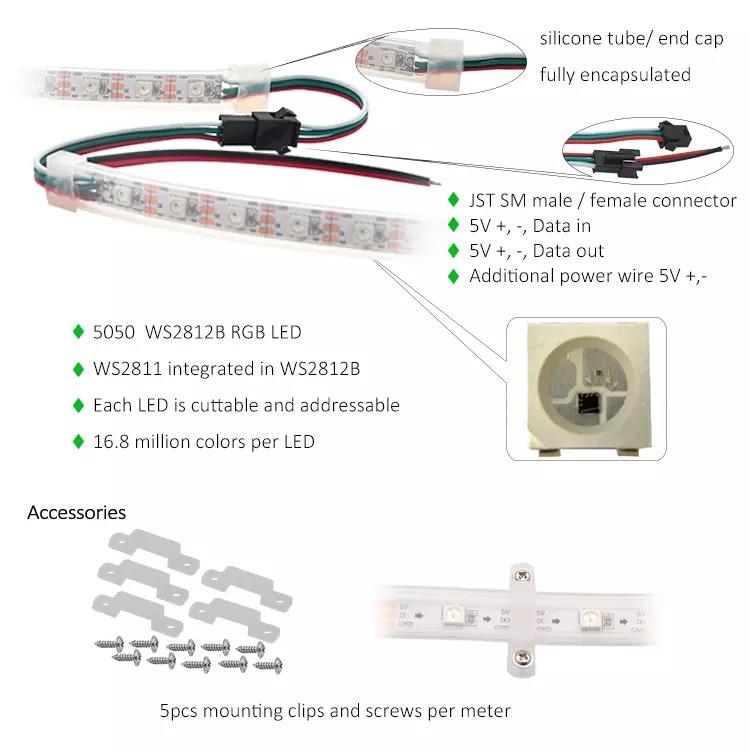 China Ws2812 Led Strip 144 Manufacturers, Factory - Customized Ws2812 ...